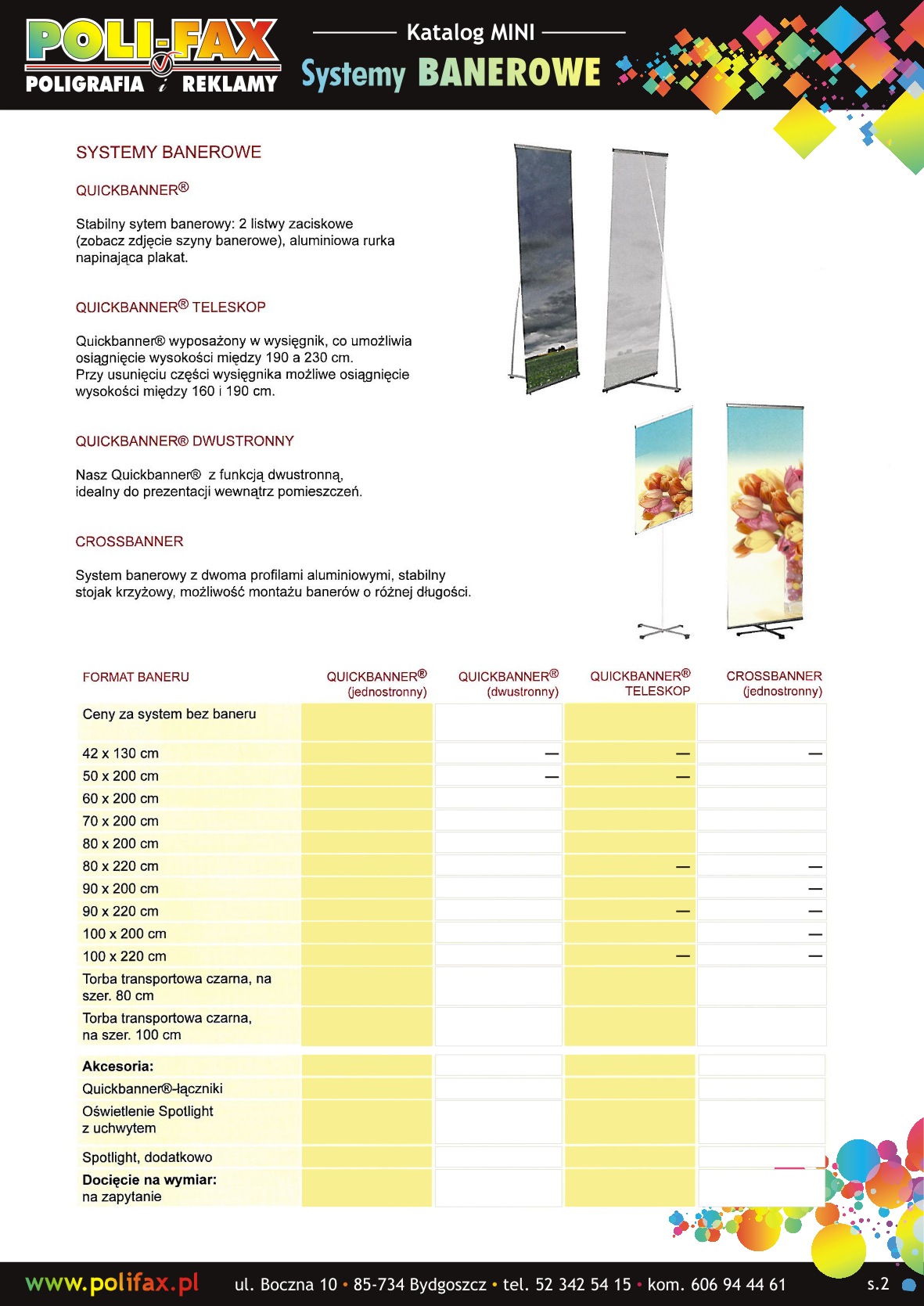 Roll-up reklamowy - Bydgoszcz - Poli-Fax
